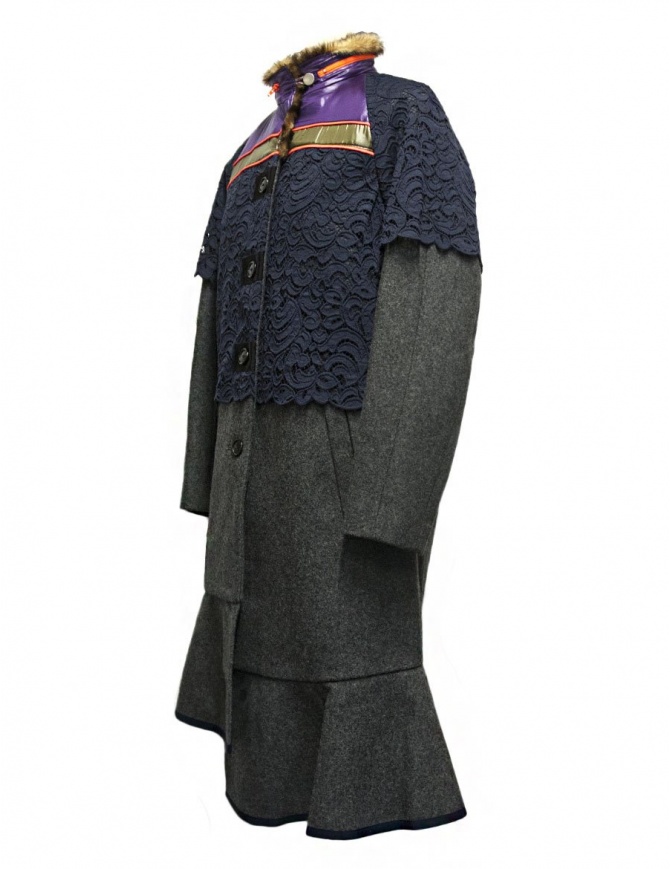 Kolor coat for woman in grey color