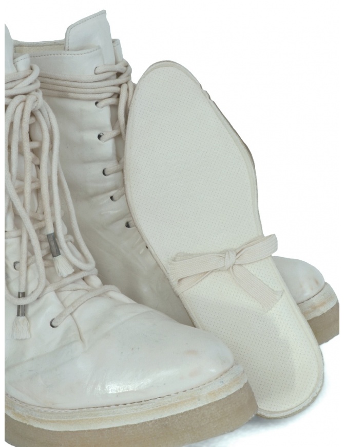 Carol Christian Poell white combat boots with laces