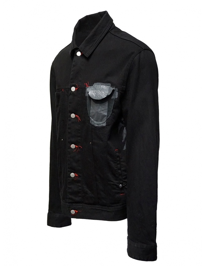 DDP Iconic Brand giacca in jeans nera da uomo