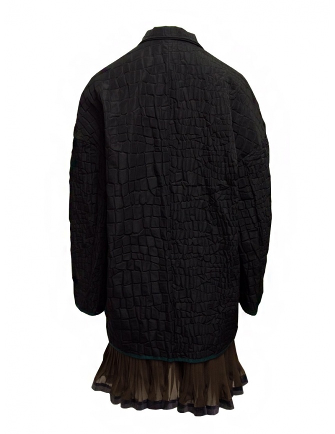 Kolor Japan crocodile effect black coat