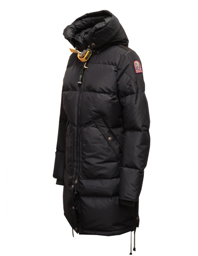 Parajumpers women's Long Bear padded jacket in pencil black color