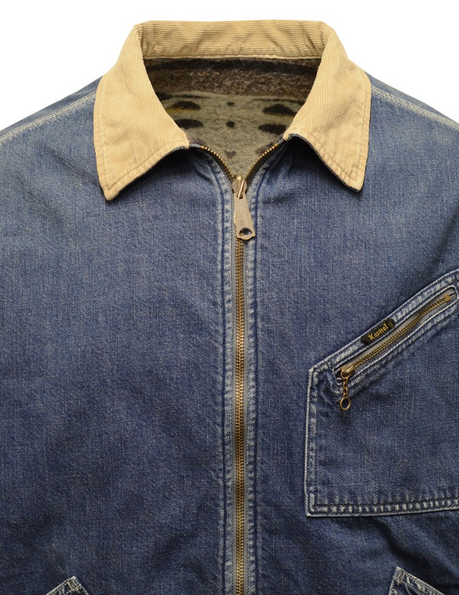 Kapital reversible jacket in denim and wool for men