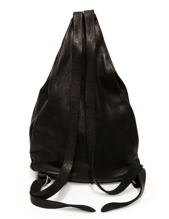 Guidi BV09 large sack backpack in black leather