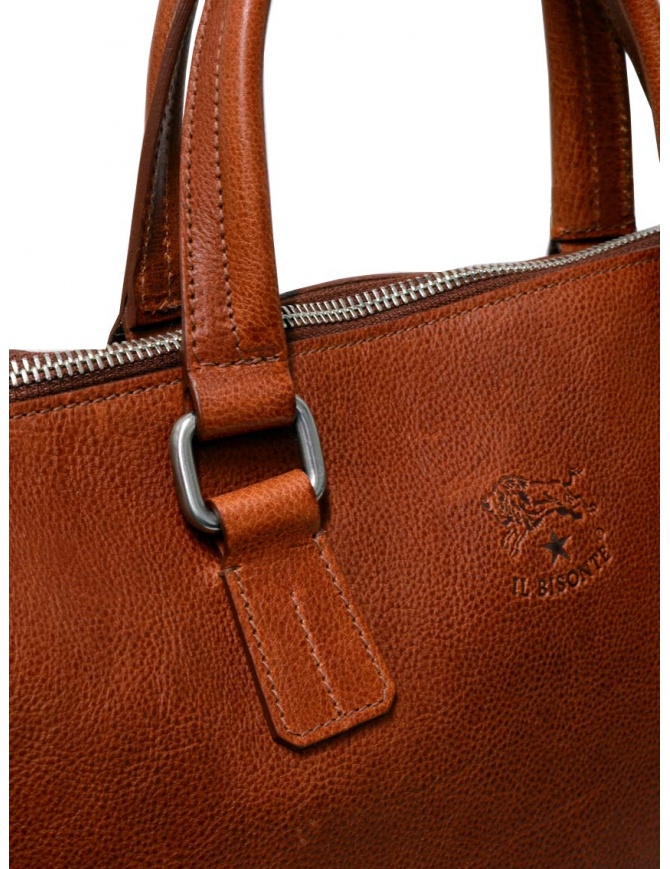 Il Bisonte handmade shoulder bag in brown leather