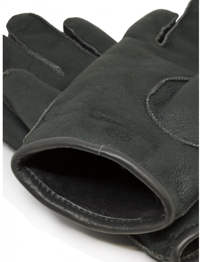 Parajumpers Shearling leather gloves for men in blue color