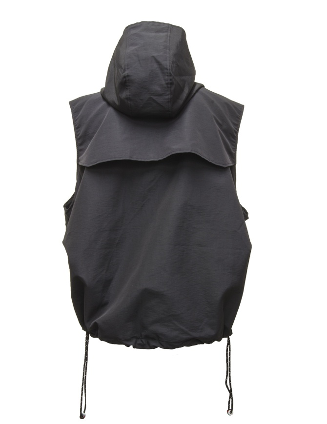 Kapital Cross Rabbit long black vest for men