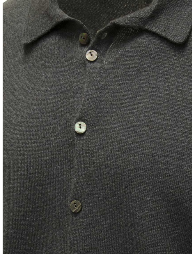 Label Under Construction grey cashmere shirt for men