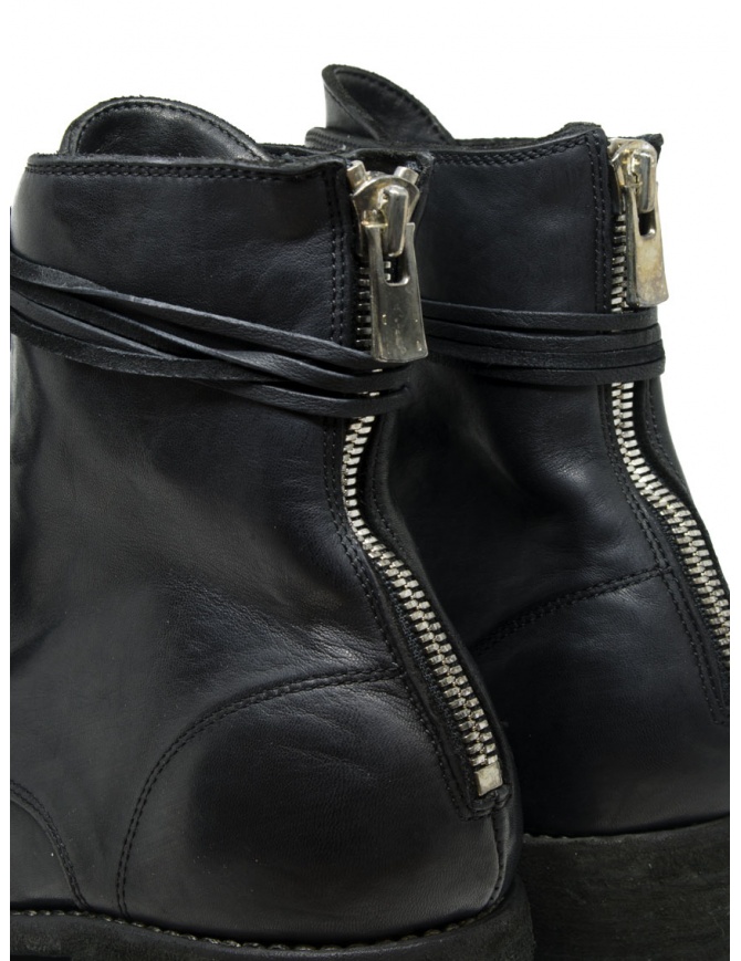 Guidi 795BZX men's lace-up and zipped ankle boots in black