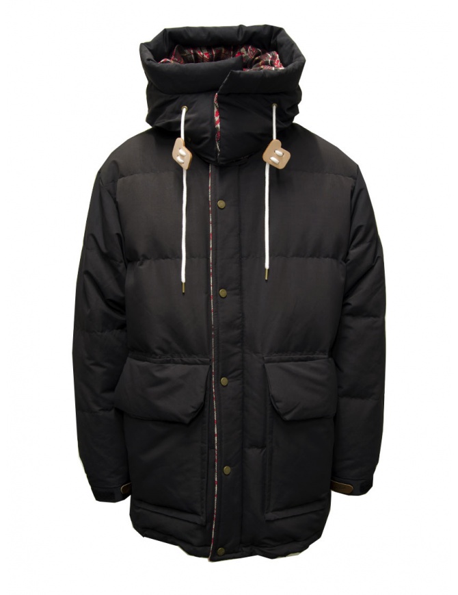 Woolrich Classic Fit Camp Down Parka charcoal black for man