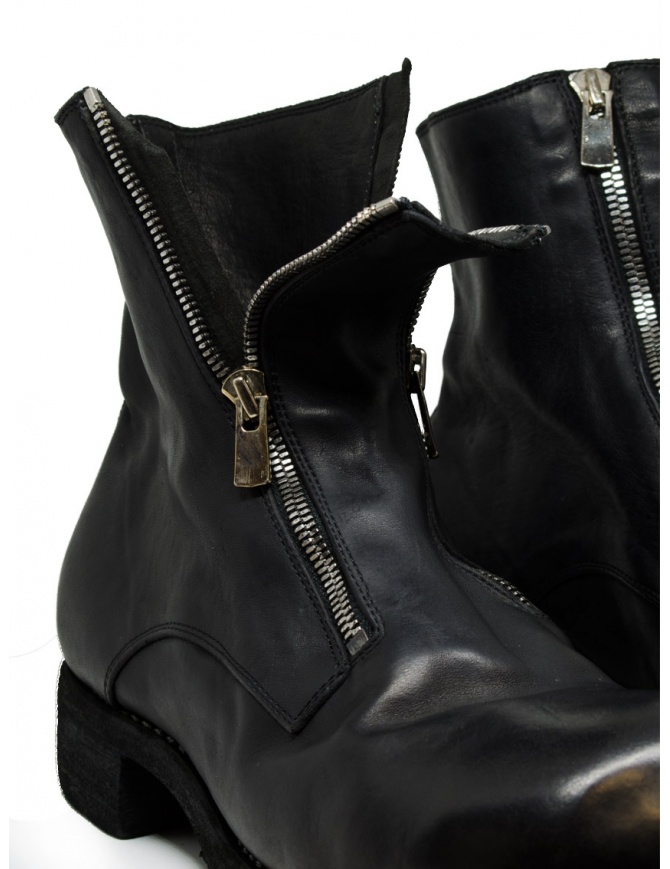 Guidi GR07FZ black double zipper horse leather men's boots